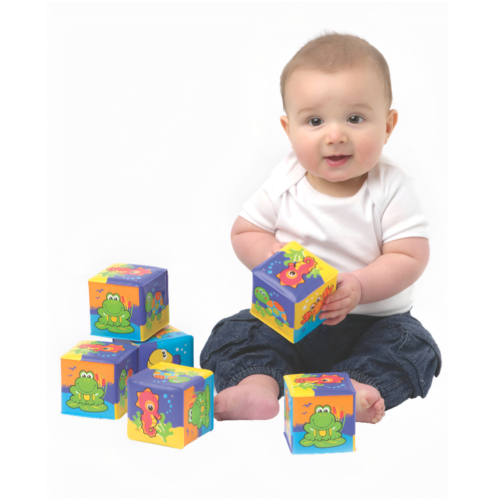 Playgro – Soft Blocks | Colorful, Lightweight Baby Blocks for Stacking ...