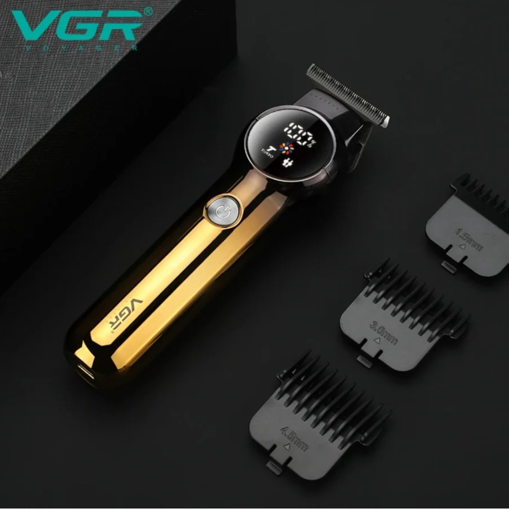 VGR V-989 Professional Corded & Cordless Hair Clipper for Men LED Display Turbo Mode 1200mAh ...